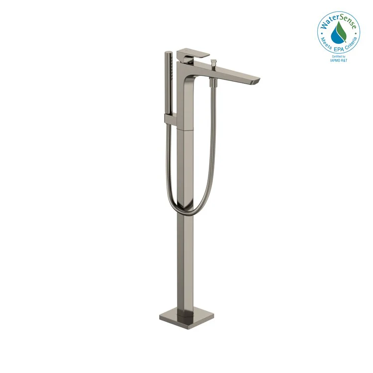 Tub Filler Trim GE Freestanding with Handshower 1 Lever Polished Nickel ...