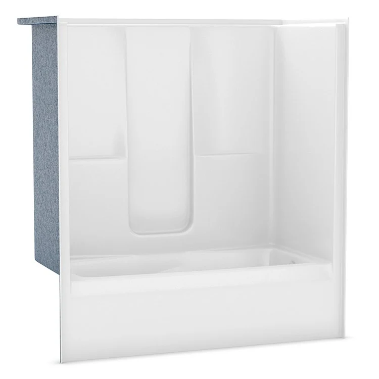 Tub and Shower Module 72 x 36 x 77 Inch AcrylX Right Hand White - Frankwebs
